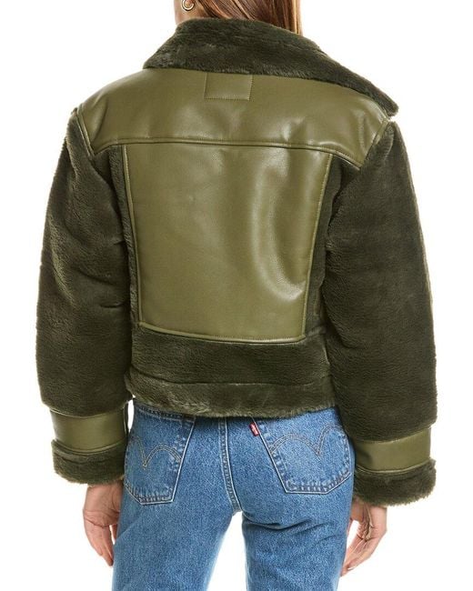 Blank NYC Night Owl Jacket in Green | Lyst UK