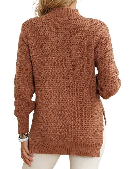 Kayla Paris Sweater in Brown | Lyst UK