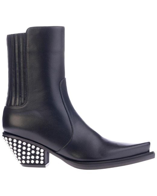 Giuseppe Zanotti Texan Leather Ankle Boot in Blue | Lyst UK