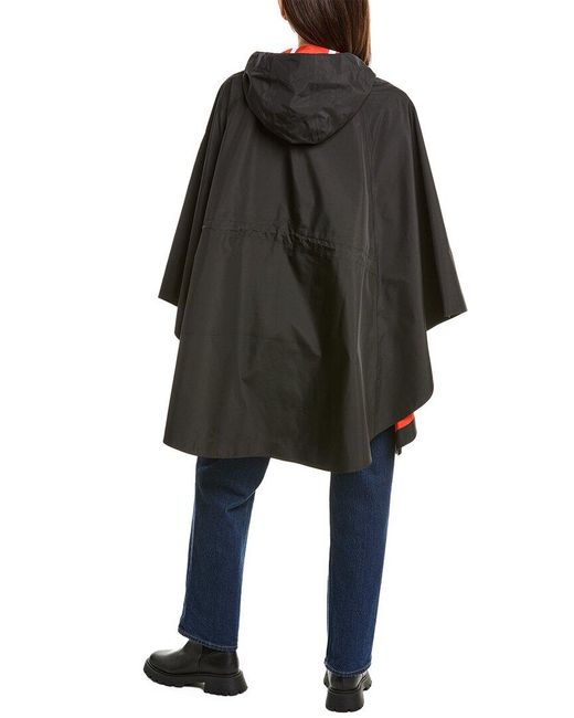 HUNTER Rose Rain Bonded Cape in Black | Lyst
