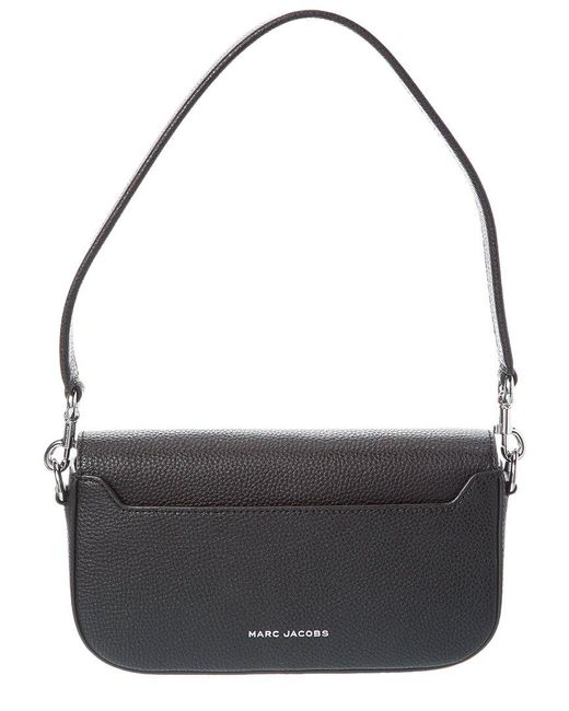 Marc Jacobs Signet Turnlock Leather Shoulder Bag in Black | Lyst