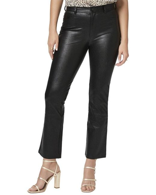 PAIGE Claudine High Rise Sleek Ankle Flare Jean in Black | Lyst UK