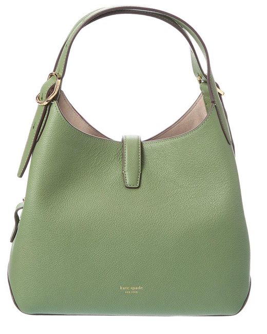 Kate Spade Deco Leather Crossbody Tote in Green | Lyst
