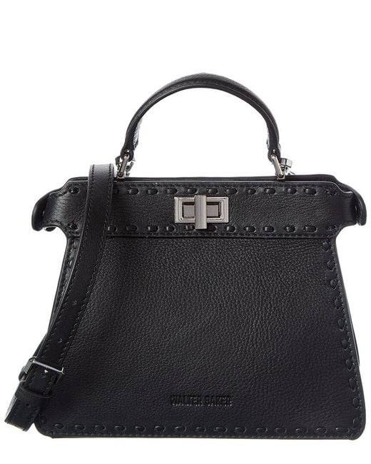 Walter Baker Reed Mini Leather Satchel in Black | Lyst UK