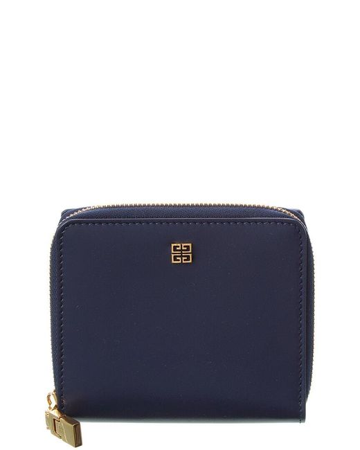 Givenchy 4G Small Leather Coin Purse in Blue | Lyst UK