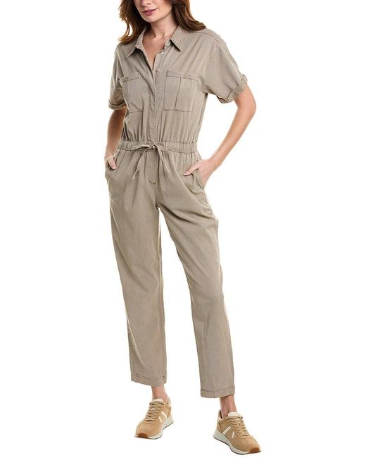 Splendid Laura Jumpsuit in Natural | Lyst