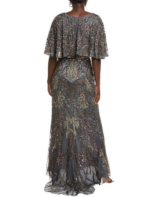 Issue New York Sequin & Bead Embellished Gown | Lyst UK