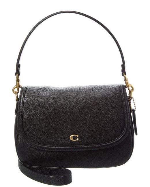 COACH Legacy Leather Shoulder Bag in Black | Lyst