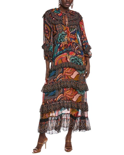 FARM Rio Fall Mix Maxi Dress | Lyst UK