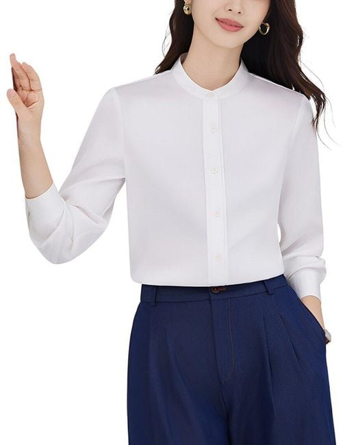 Olivia Taylor Shirt in White | Lyst UK