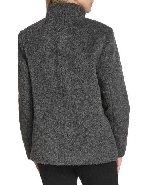 Andrew Marc Wool-blend Piper Jacket in Grey | Lyst UK