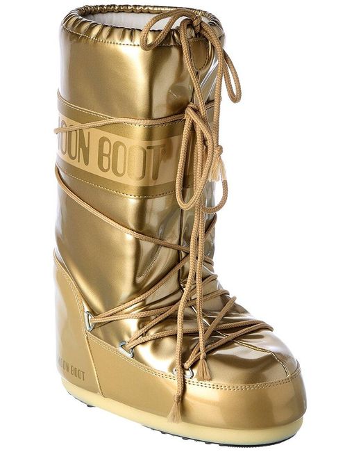 Moon Boot ® Metallic Vinyl Icon Boot | Lyst