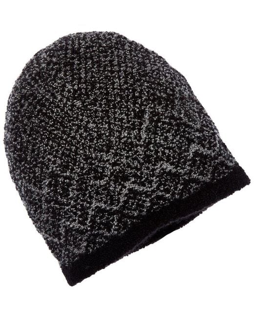 Amicale Cashmere Boucle Cashmere Hat in Black | Lyst UK