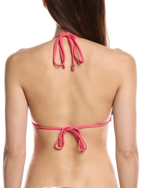 Tommy Bahama Island Cays Oasis Reversible Triangle Bikini Top in Blue | Lyst