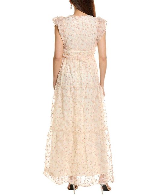 FLORA BEA NYC Porsha Maxi Dress in Natural | Lyst