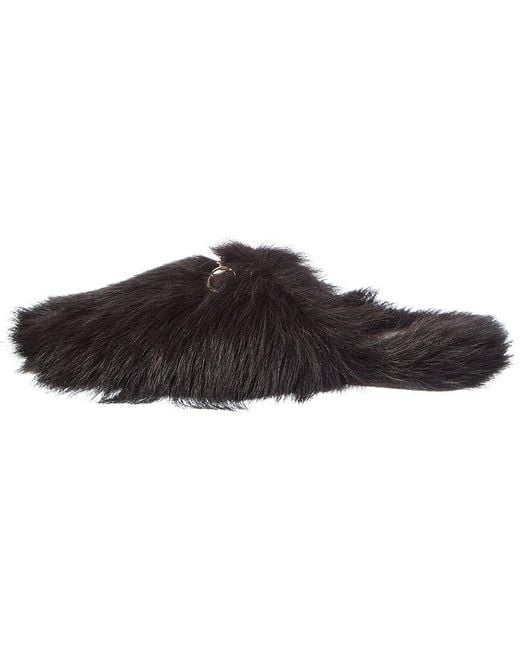Gucci Wool Mule in Brown | Lyst