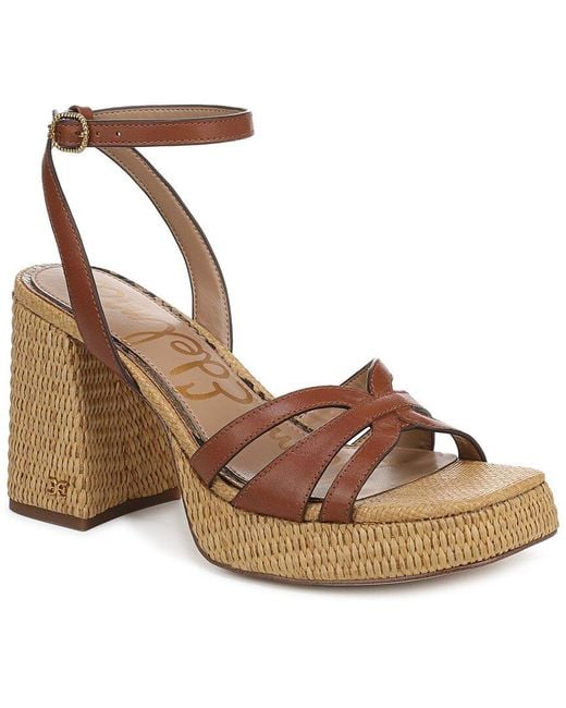 Sam Edelman Reese Leather Heel in Brown | Lyst UK