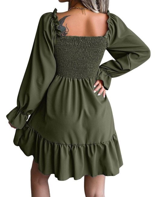 Maya Rosa Mini Dress in Green | Lyst UK