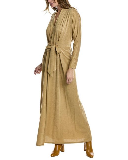 Trina Turk Taboo Maxi Dress In Yellow Metallic Lyst