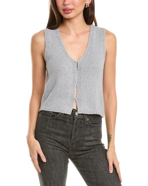 Harper Solid Vest in Gray | Lyst