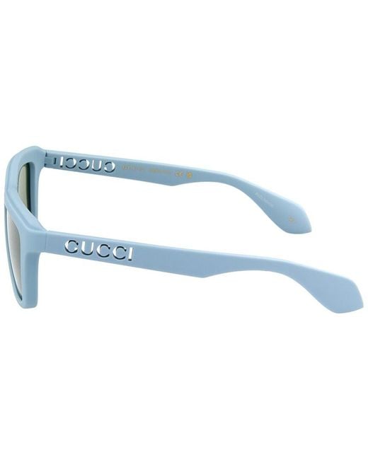 Gucci Gg1571S 55Mm Sunglasses in Blue for Men | Lyst UK