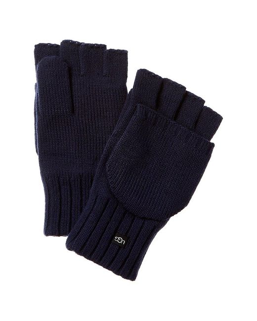 UGG Knit Flip Wool-Blend Mittens in Blue for Men | Lyst