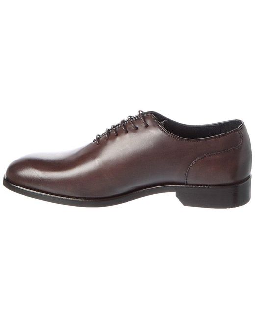 Reiss Bay Leather Whole Cut Shoe in Brown for Men | Lyst