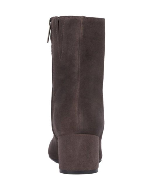 Aquatalia Leonora Weatherproof Suede Boot in Brown | Lyst