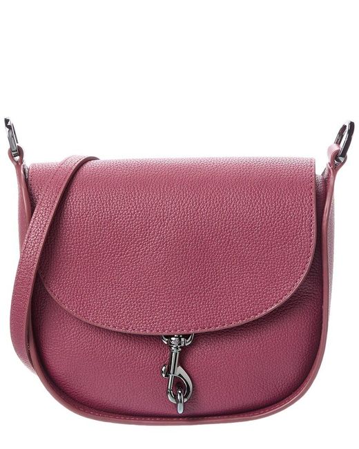 Botkier Trigger Leather Saddle Bag in Purple | Lyst UK