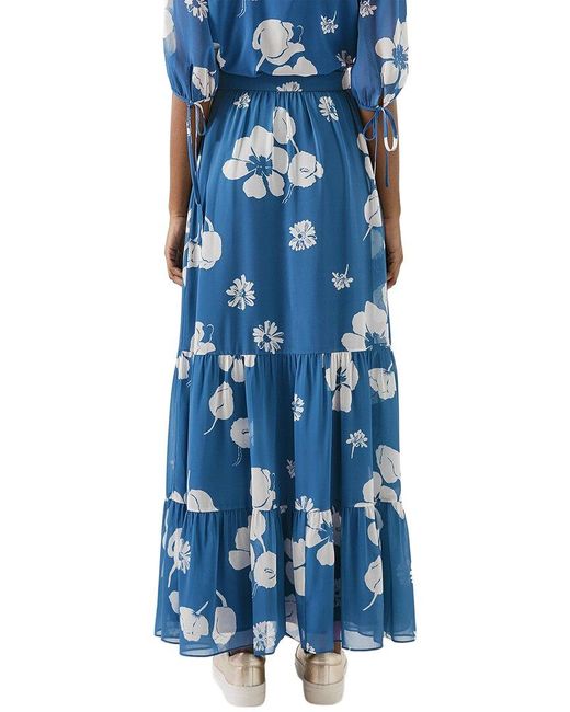 LK Bennett Rumi Skirt in Blue | Lyst UK