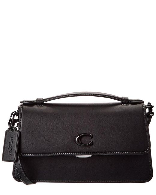 COACH Juno Leather Bag in Black | Lyst