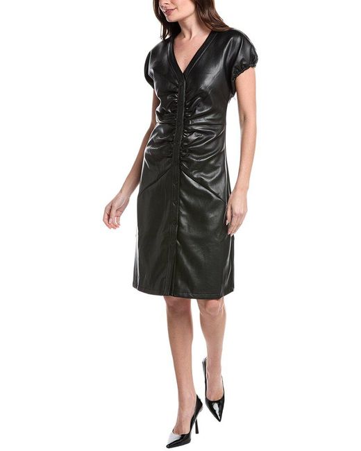 FLORA BEA NYC Stetson Shirtdress in Black | Lyst UK