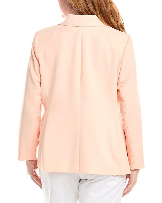 Tahari Plus Blazer in Natural | Lyst UK