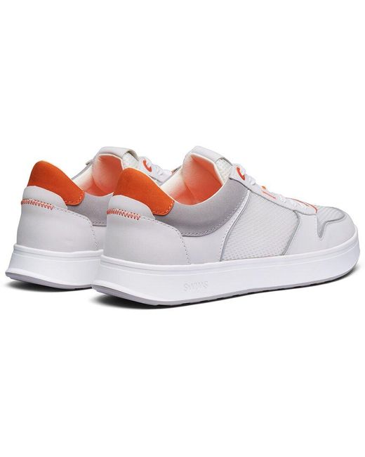 Swims Strada Leather Sneaker in White for Men | Lyst