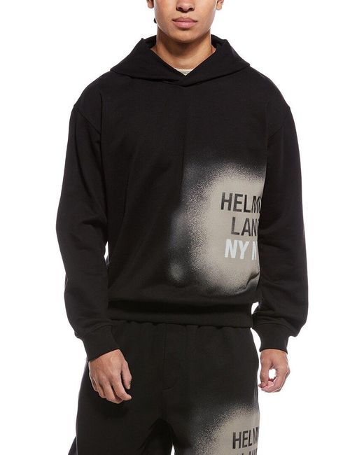 Helmut Lang Spray Hoodie in Black for Men | Lyst UK