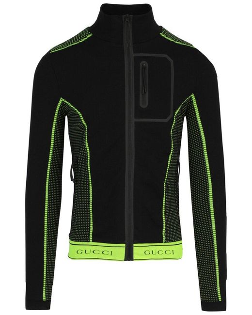 Gucci Logo Track Jacket in Black for Men | Lyst