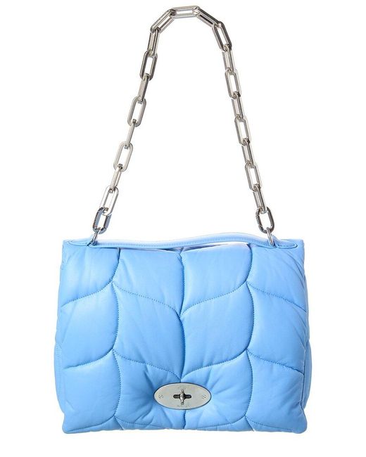 Mulberry Softie Leather Shoulder Bag in Blue | Lyst