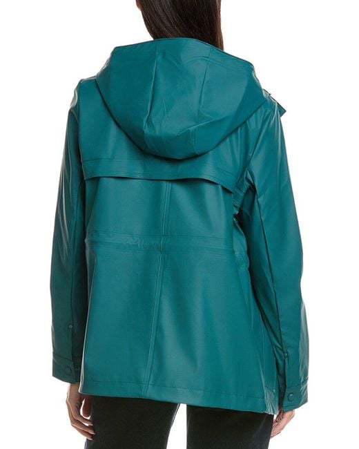 HUNTER Abbey Rain Jacket in Green | Lyst UK