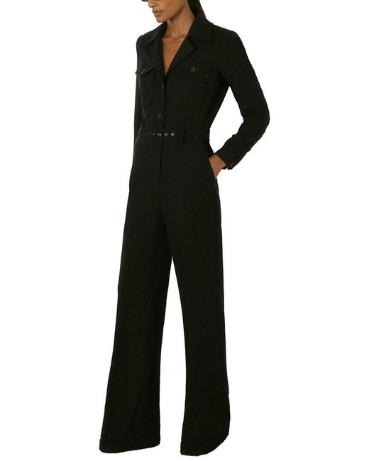 Reiss Ray Utility Tux Jumpsuit in Black | Lyst UK