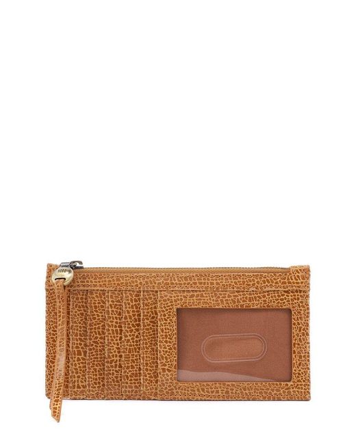 Hobo International Carte Leather Card Case in Brown | Lyst UK
