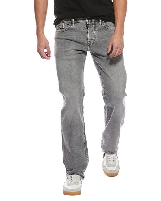 DIESEL Markee Straight Jean in Grey for Men | Lyst UK
