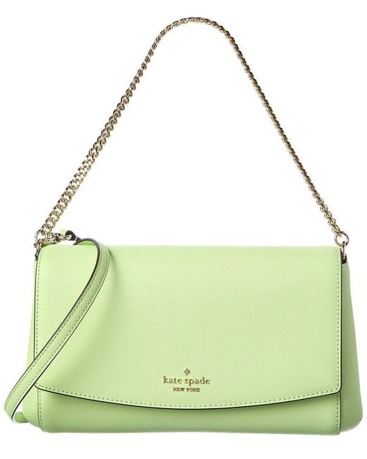 Kate Spade Laurel Way Greer Leather Crossbody in Green | Lyst UK