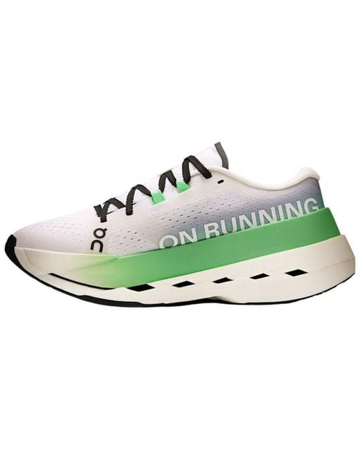 On Shoes Cloudboom Max Running Shoe in Green | Lyst UK