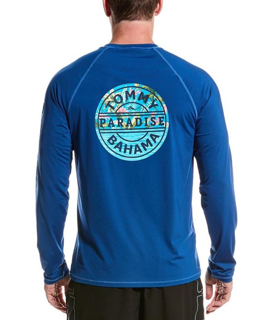 Tommy Bahama Chill Time Lush Hour Swim Shirt in Blue for Men Lyst UK