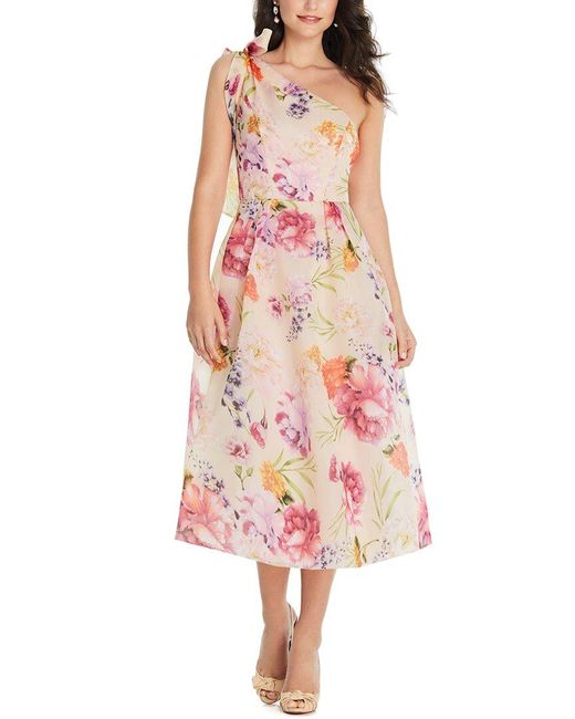 The Dessy Group Midi Dress in Red | Lyst