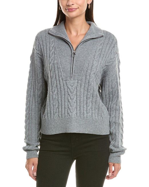 PAIGE Maylene Wool-Blend Sweater in Grey | Lyst UK