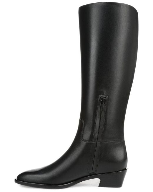 Vince Andes Leather Boot in Black | Lyst UK