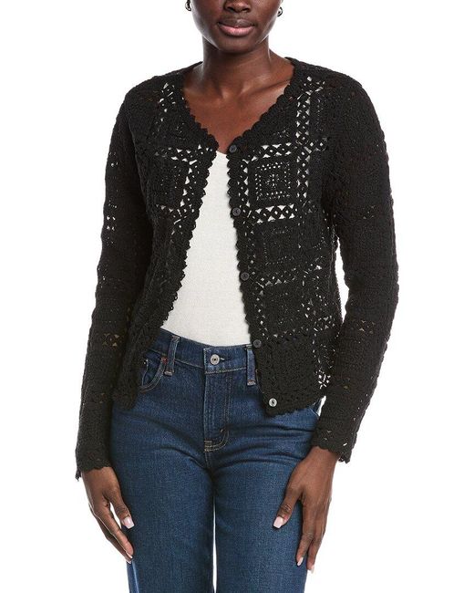 ANNA KAY Nadalia Lace Cardigan in Black | Lyst UK