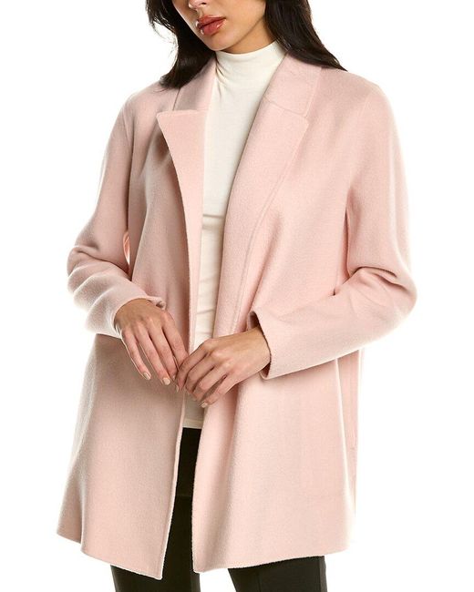 Theory Sileena Wool & Cashmere-blend Coat in Pink | Lyst Theory Sileena Wool & Cashmere-blend Coat in Pink | Lyst