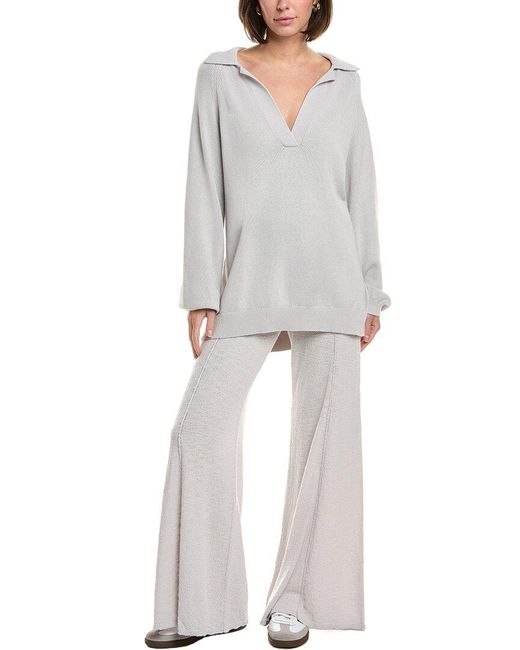 Free People 2Pc Drea Sweater Set in Gray | Lyst